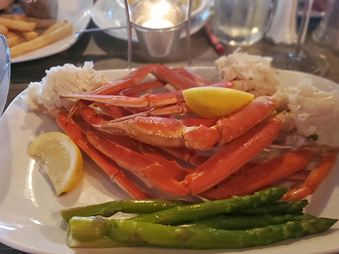 Snow crab legs this perfectly prepared make you forget you're hundreds of miles from the nearest ocean breeze.