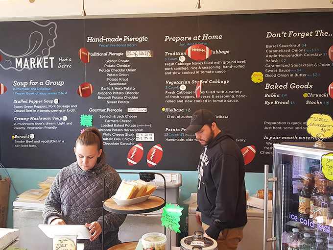 Behind every great pierogi is a dedicated team working their magic in this compact culinary kingdom.