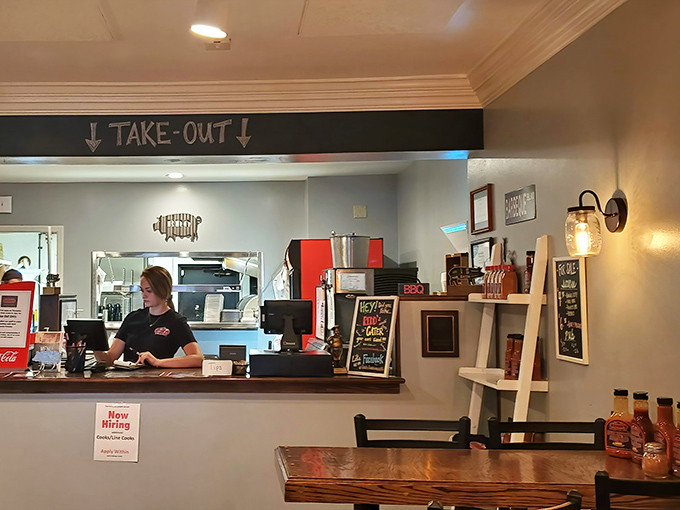 Where the magic happens &ndash; the take-out counter where barbecue dreams come true for those on the go.