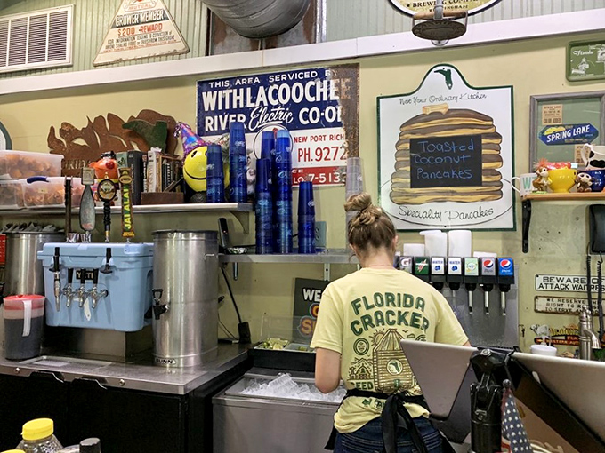 Behind every great breakfast is a team that knows the difference between good and unforgettable. The yellow shirt says it all.