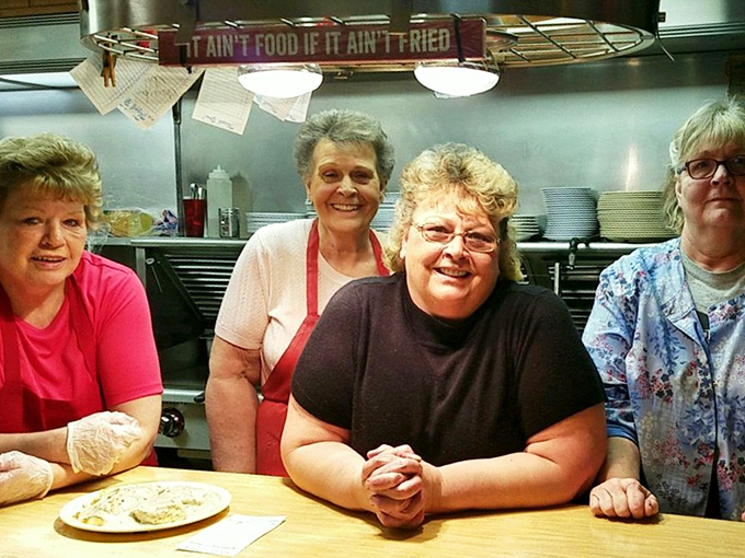 The heart and soul behind every perfect pie and fluffy pancake. These smiles aren't practiced for corporate training&mdash;they're the real deal.