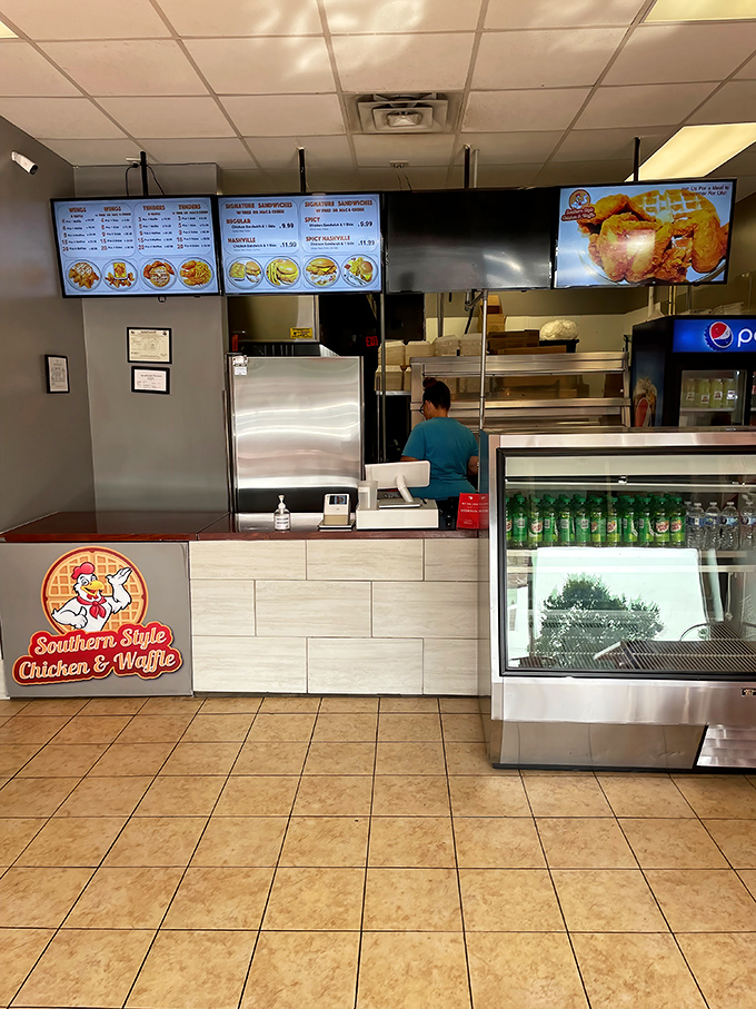 Where the magic happens&mdash;the open kitchen design lets you witness the choreography of comfort food being prepared with practiced precision.