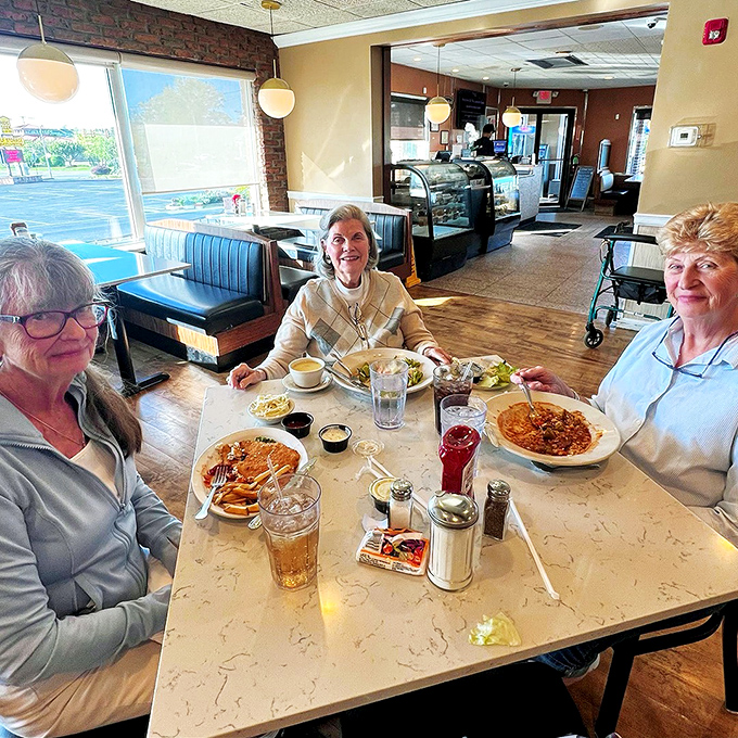 Where friendships are formed over forkfuls of comfort food. These ladies know that calories don't count when you're making memories.