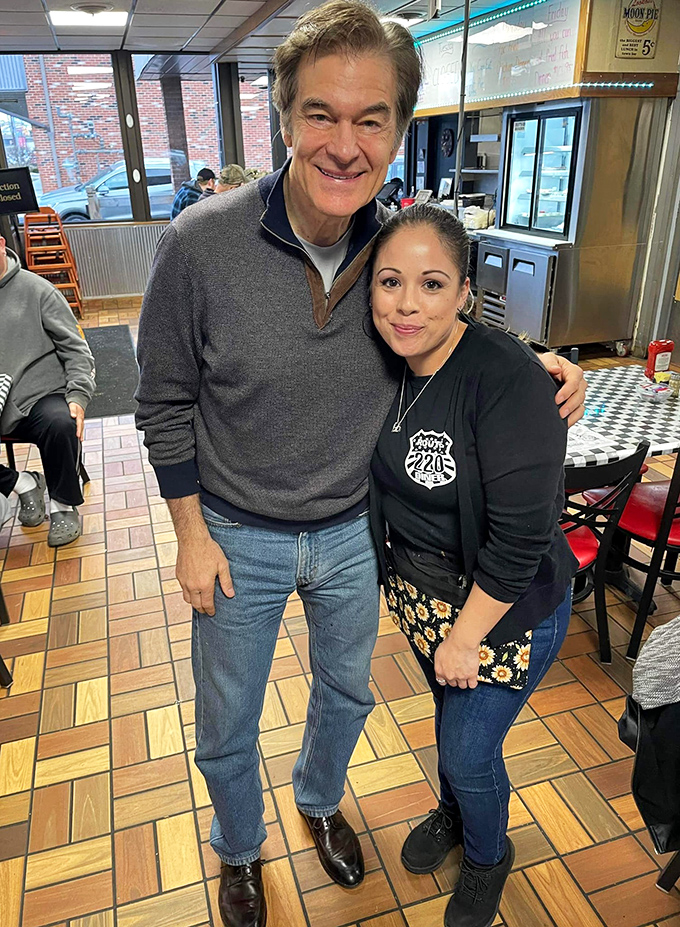 The diner is where celebrities and locals receive the same warm welcome. Good food is the great equalizer.