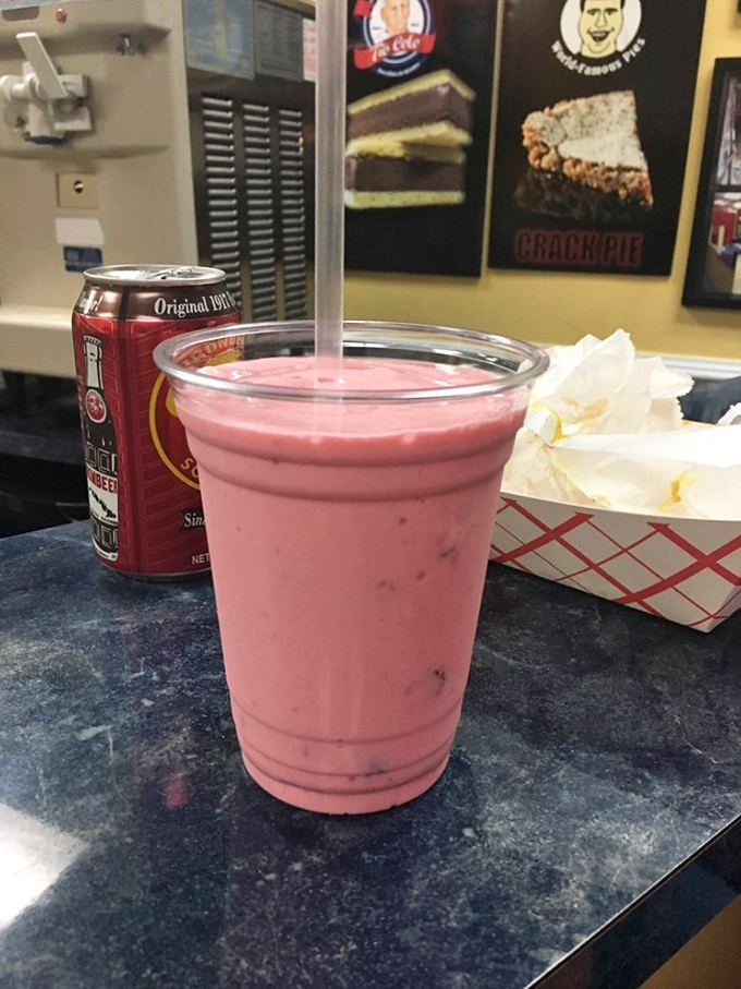 Pink as a Miami sunset, this strawberry shake doesn't just satisfy thirst&mdash;it's a sweet vacation in a cup that makes adulting temporarily disappear.