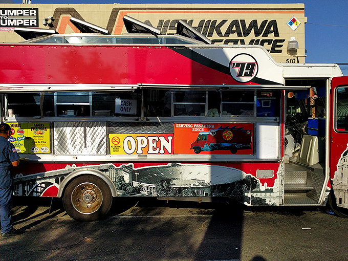 Even with "OPEN" blazing on its side, this truck doesn't need to advertise &ndash; the reputation for extraordinary tacos does all the talking.
