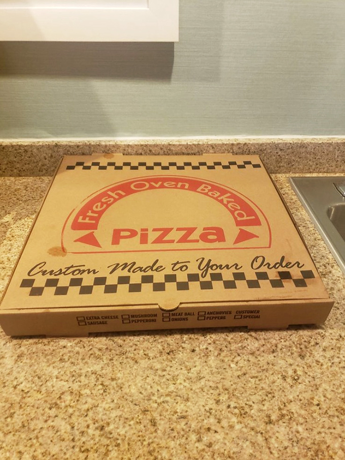 The pizza box &ndash; a cardboard treasure chest protecting your precious cargo. Custom-made to your order, because pizza is personal.