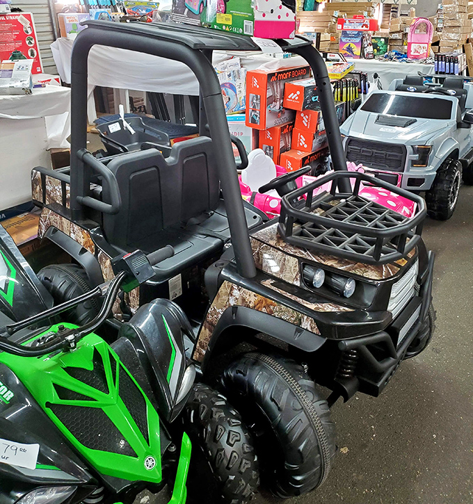 Mini motorized dreams for future drivers, proving you're never too young to start your vehicle collection.