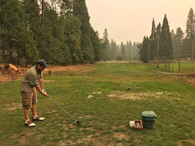 Golf with a side of forest-filtered sunlight. Even a bad swing day feels good with this scenery as your backdrop.