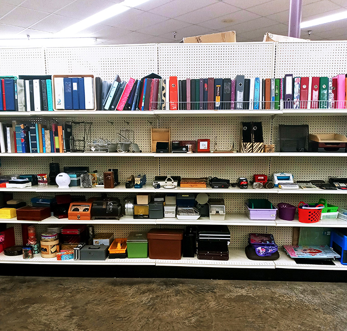 Office supplies and organizational dreams collide in this corner of infinite possibilities.
