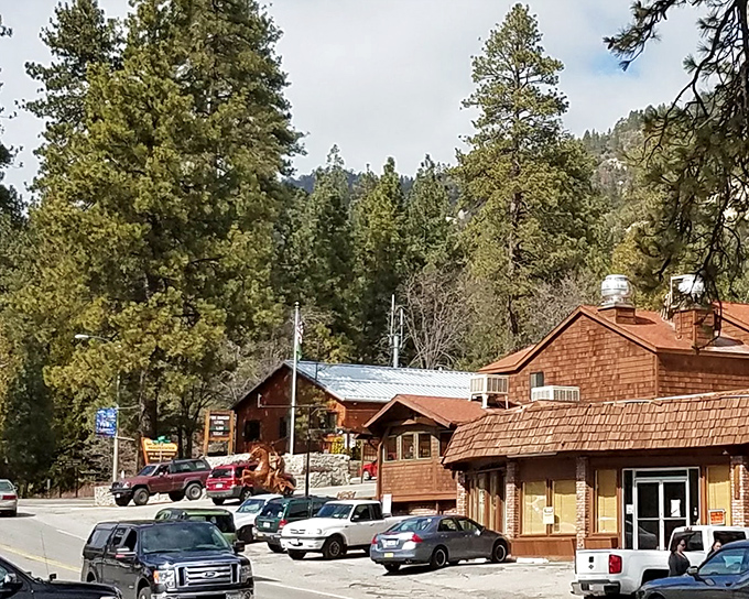 Cedar-shingled charm lines the main street, where every building looks like it was designed for a Hallmark Christmas movie.