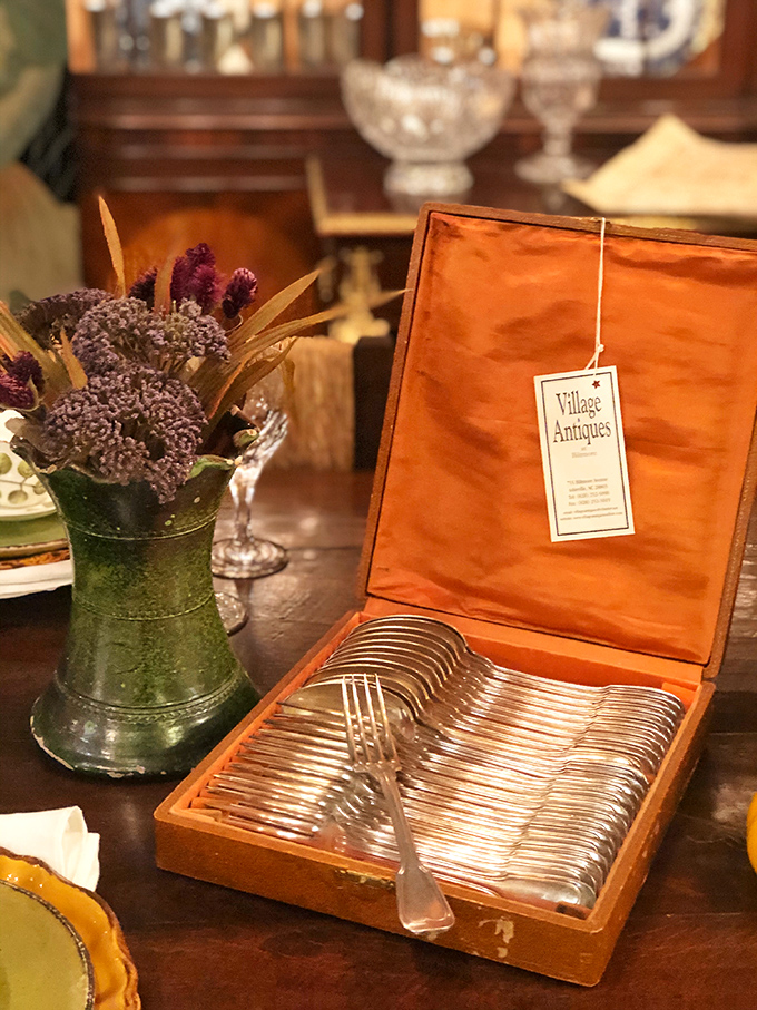 Silver forks that have likely served better meals than anything in my refrigerator. Elegant dining without the hassle of polishing&mdash;now that's luxury.