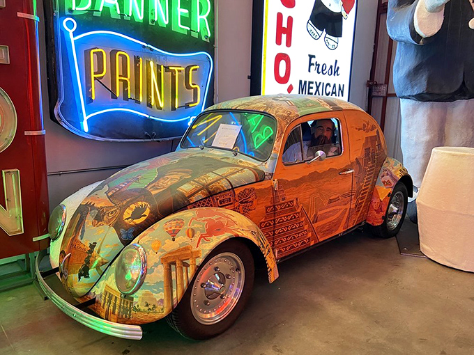 This psychedelic Beetle isn't just transportation&mdash;it's wearable art with an engine. The perfect California dream machine for cruising from beach to desert.