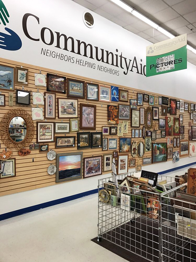 The wall art section&mdash;where someone else's d&eacute;cor disaster becomes your living room's conversation piece. One person's "meh" is another's masterpiece.