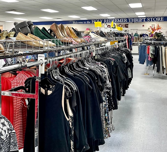 "Welcome to Holy Redeemer Thrift Store" indeed &ndash; where accessories transform from forgotten items into tomorrow's fashion statements.