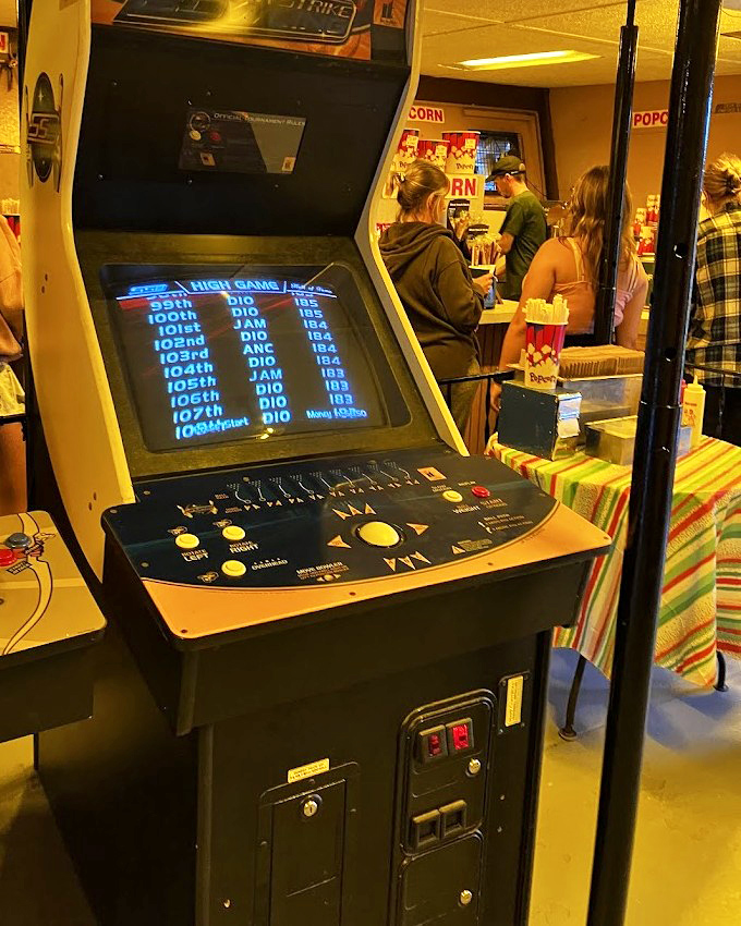 While waiting for showtime, classic arcade games offer a blast from the past. Those high scores have witnessed decades of pre-movie entertainment.