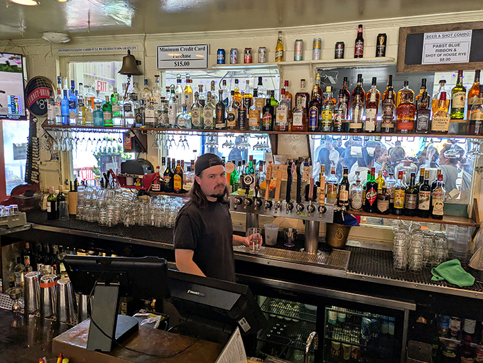Behind every great waterfront meal is a well-stocked bar with a bartender who knows that vacation mode is just one perfect cocktail away.