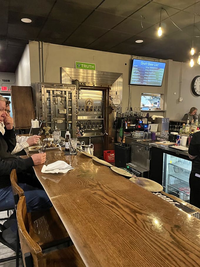 A bar that says "pull up a stool and tell me your troubles" &ndash; with a wooden countertop that's witnessed countless first dates and celebration toasts.