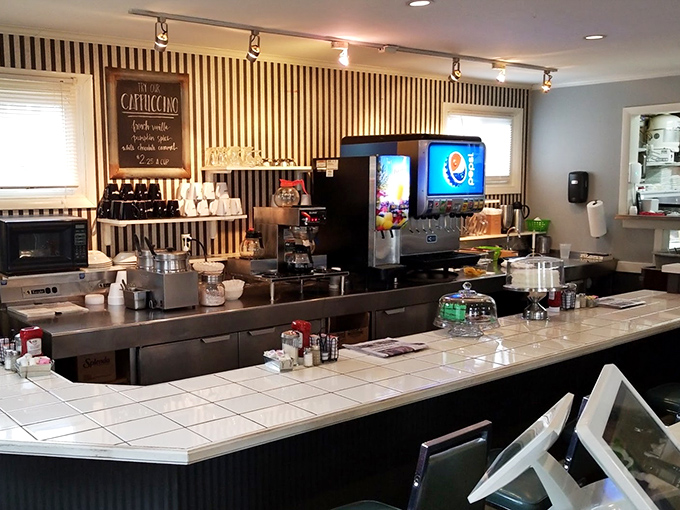 The service counter buzzes with activity as skilled staff orchestrate another perfect breakfast service.