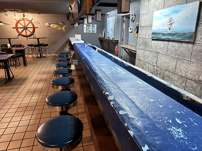 The legendary oyster bar&mdash;where seafood dreams come true. This isn't just a counter; it's a front-row seat to culinary craftsmanship.