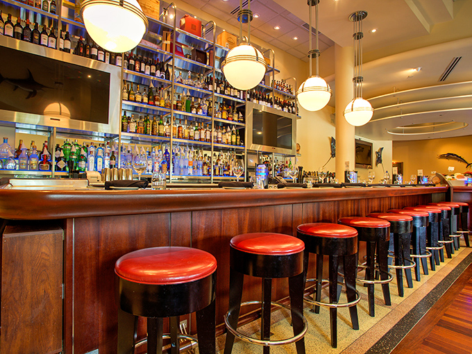 A bar that takes its cocktail craft as seriously as its seafood &ndash; those red stools have witnessed countless first dates and business deals.