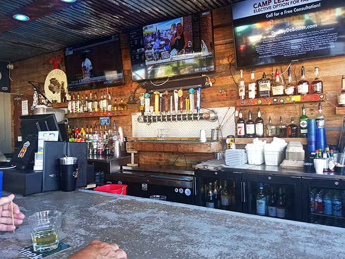 Behind every great seafood joint is a well-stocked bar ready to pour liquid sunshine into your vacation day.