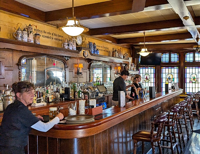 A bar that Hemingway would approve of&mdash;classic, unpretentious, and ready to pour something that pairs perfectly with whatever's coming from the kitchen.