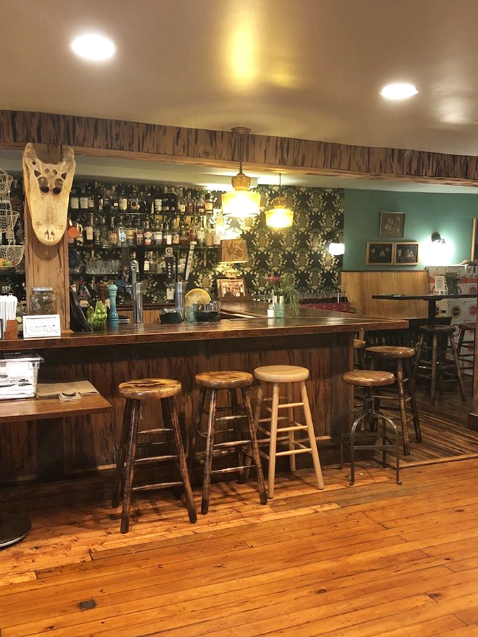 The bar area feels like it belongs in a Hemingway novel&mdash;a place where stories flow as freely as the carefully crafted cocktails.