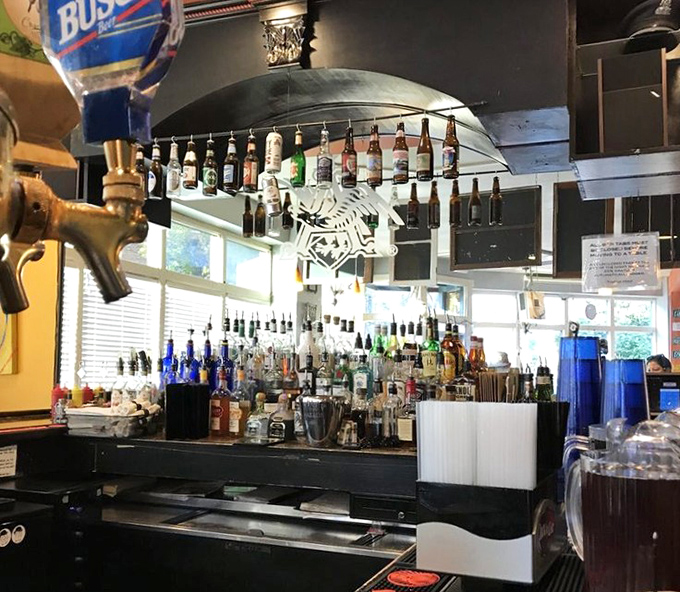 A bar stocked like someone raided the liquor cabinet of your coolest friend&mdash;the one who always knows what you should be drinking before you do.