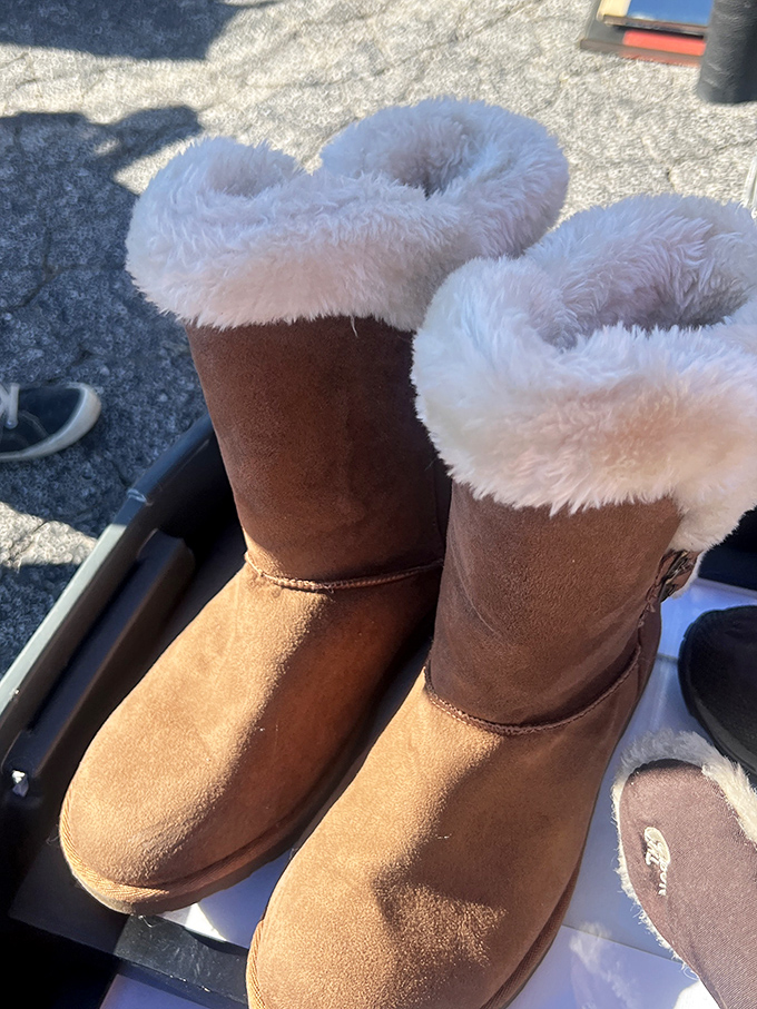 Cozy winter boots await their next adventure, promising warmth and comfort for seasons ahead.