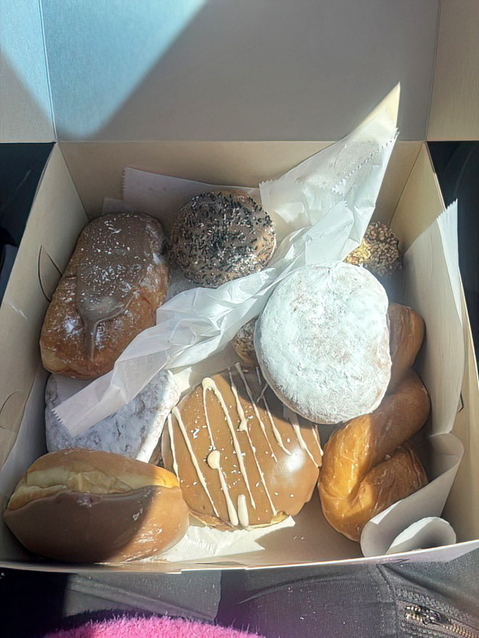 A box of joy in pastry form. These donuts aren't just breakfast&mdash;they're legitimate reasons to get out of bed in the morning.