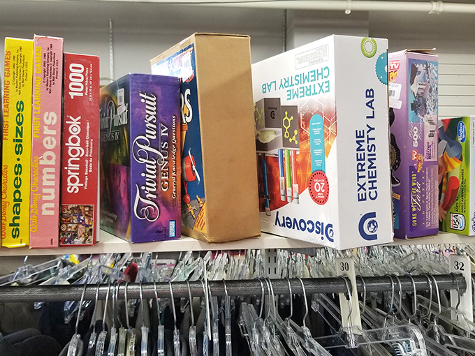 Board games and puzzles await new game nights. These boxes contain hours of screen-free entertainment and the inevitable missing piece.