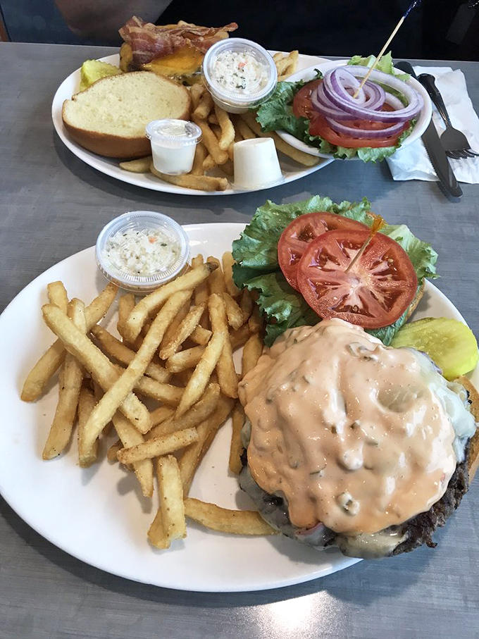 A burger and fries combo that reminds you why some classics never go out of style.