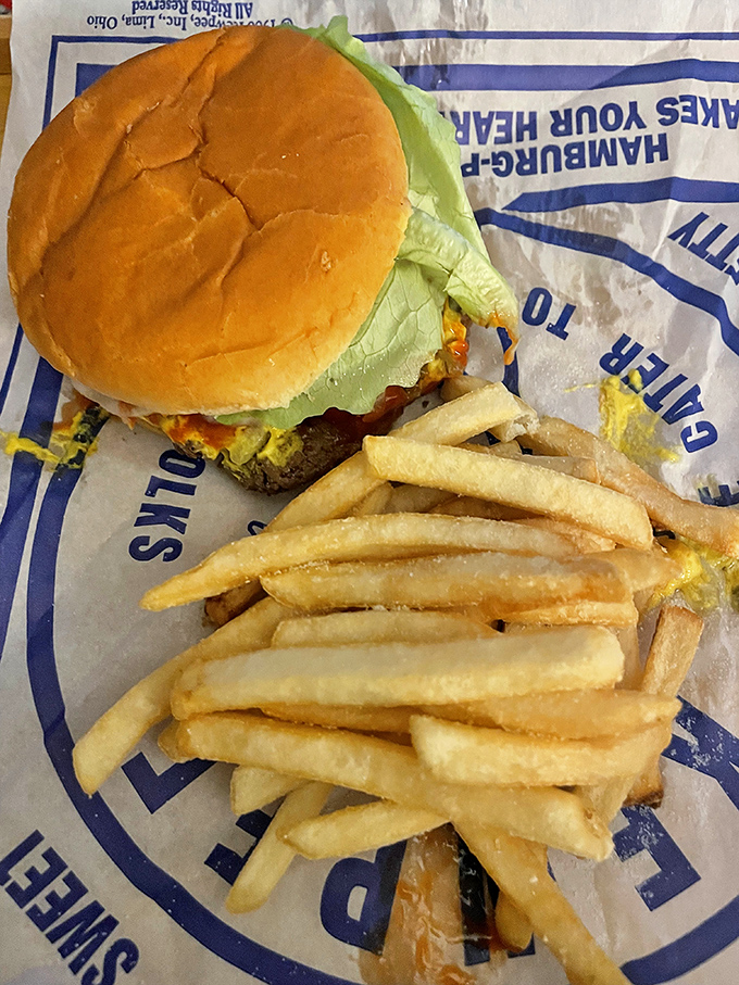 The burger-and-fries combo that's been fueling Ohio dreams since before Instagram food photographers were even born.