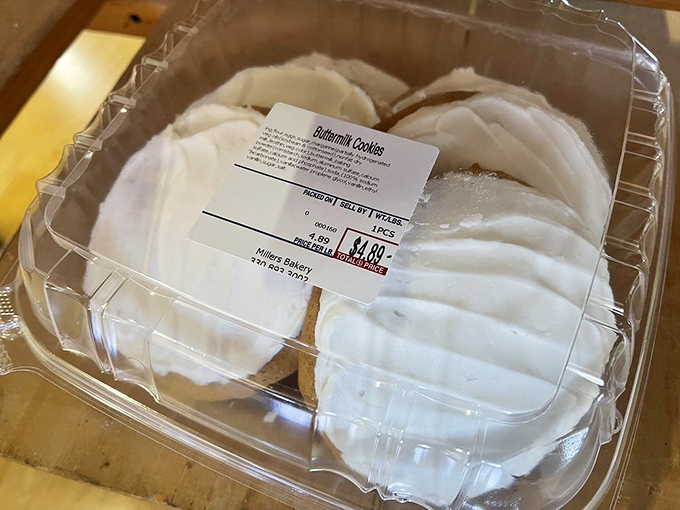 Buttermilk cookies with icing so perfect it looks computer-generated. These aren't just cookies – they're edible hugs from grandma's kitchen.