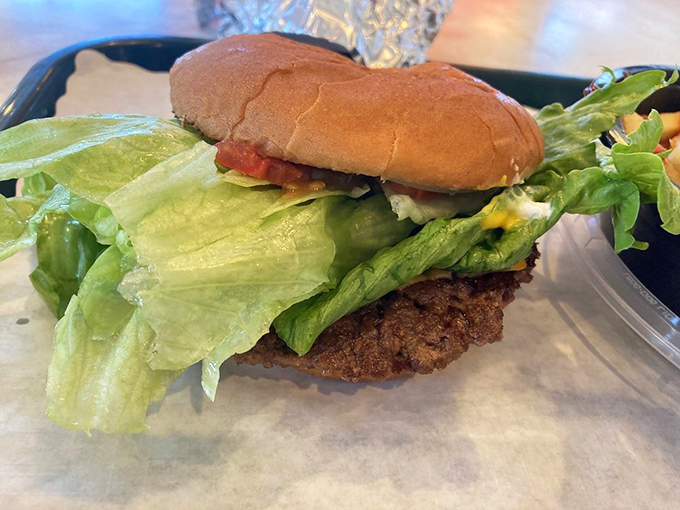 A classic cheeseburger that reminds you why hamburgers conquered the world. Nothing fancy, just fundamentally right in every way.