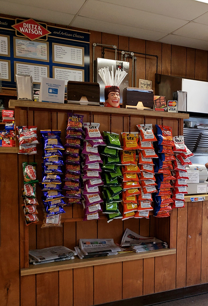 A rainbow of chip options that would make a nutritionist weep and a snack enthusiast rejoice. The perfect crunchy companion to your sub.