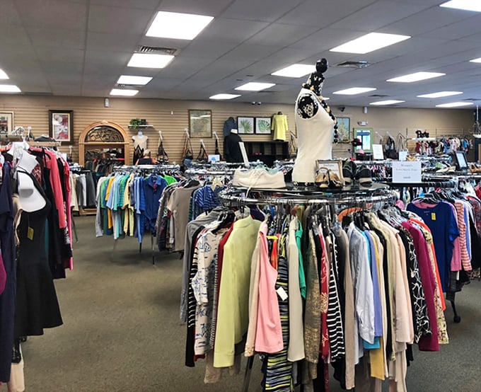 French Provincial meets Florida sunroom in this dining set. The delicate chairs with their blush upholstery are waiting for their next dinner party.