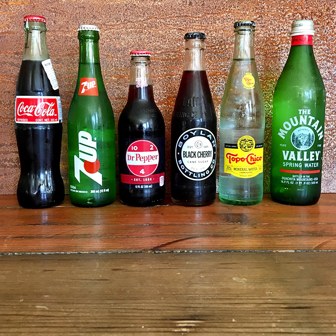 The classic soda lineup &ndash; because sometimes the perfect complement to smoky meat is the nostalgic fizz of your childhood favorites.