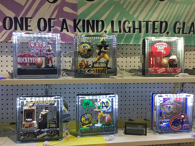 Sports memorabilia shrines where Favre, Notre Dame and Buckeye fans can all agree on one thing: collecting never goes out of style.