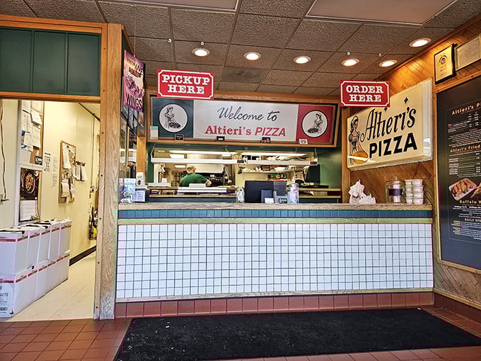 Red "Order Here" signs that might as well say "Happiness Begins Here." The starting line for your taste bud marathon.