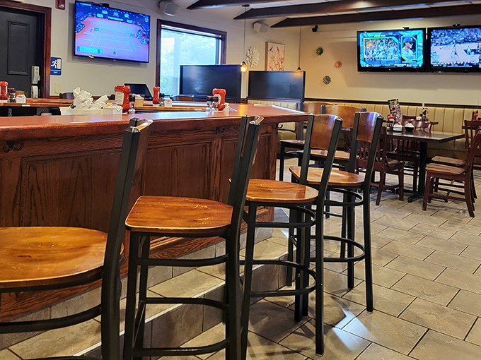 The counter seating&mdash;where solo diners become temporary family and the coffee refills flow with the generosity of a spring thaw.
