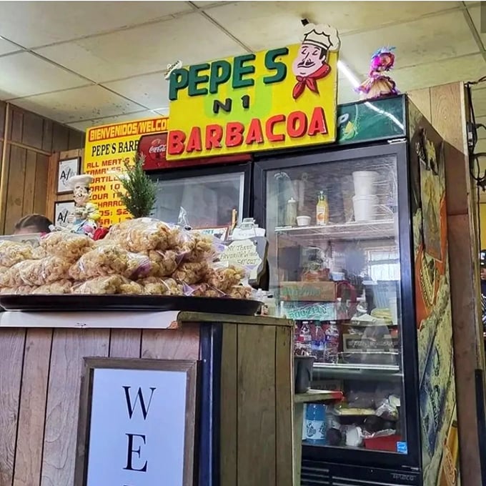 The service counter where weekend magic happens, complete with stacked cups ready for the morning rush.