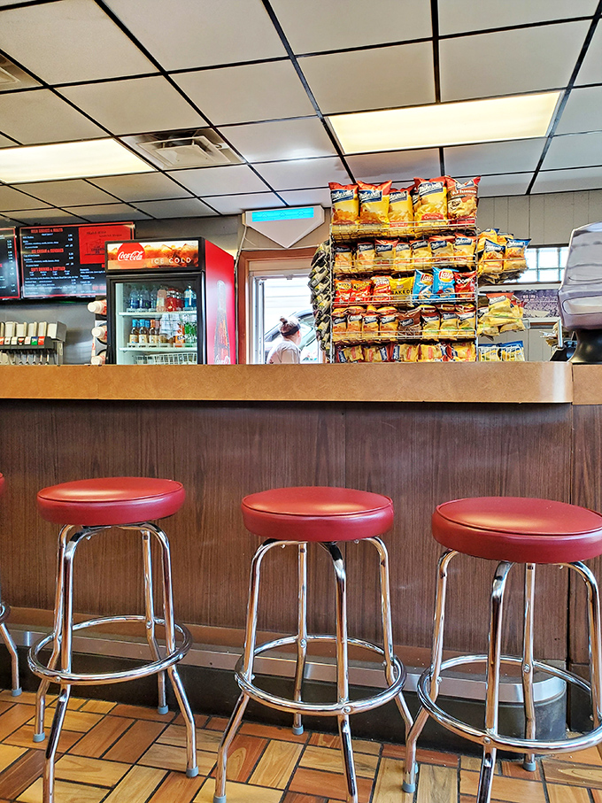 These chrome and vinyl stools have supported generations of Ohioans' posteriors as they've contemplated life's big questions over small sandwiches.