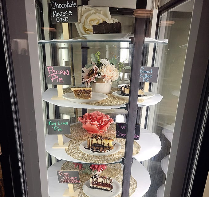 The dessert case&mdash;where diets go to die happy. From key lime pie to chocolate temptations, these sweet finales are worth saving room for.