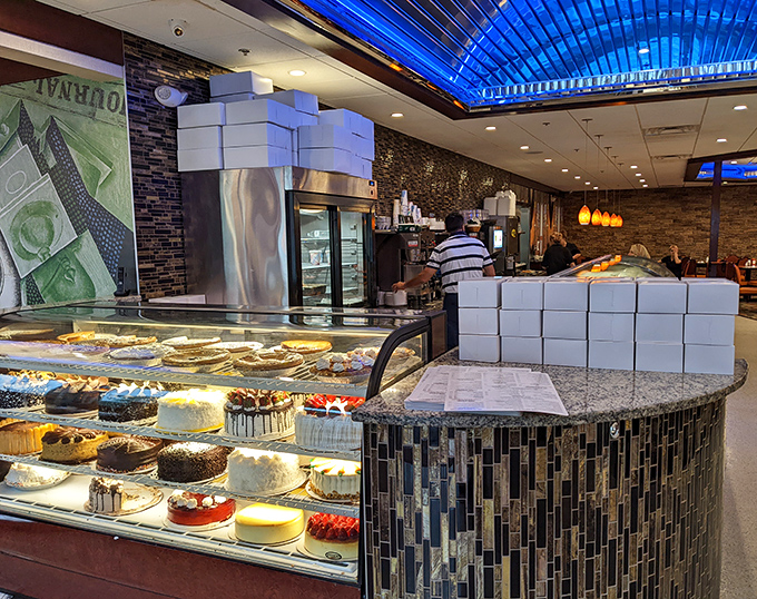 The dessert case&mdash;where willpower goes to die and "I'll just have coffee" turns into "and a slice of that chocolate cake, please."