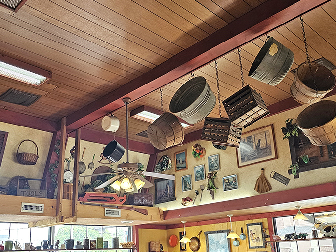 Those hanging baskets and rustic decorations aren't from some designer's catalog&mdash;they're authentic touches that tell stories of their own.