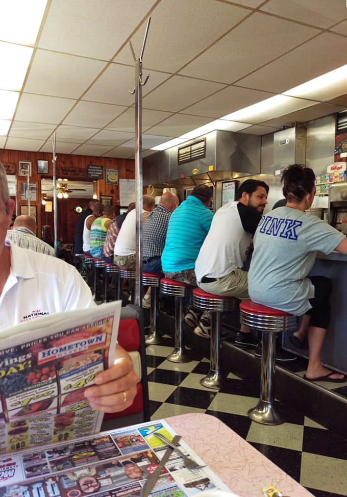 The lunch counter ballet&mdash;regulars know exactly which stool is theirs, and the perfect elbow-resting position for maximum coffee consumption.