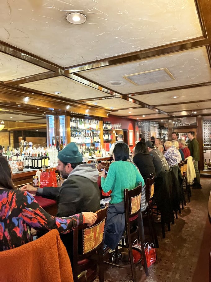 The bar scene: where strangers become friends, martinis disappear mysteriously, and everyone's united by the promise of prime rib.
