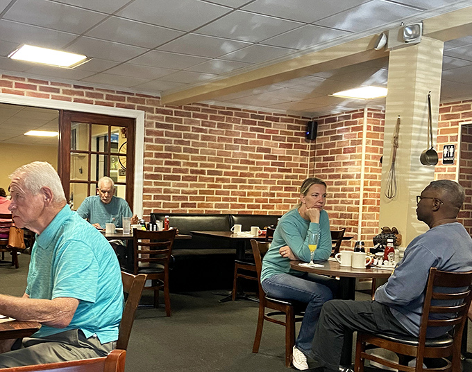 The true measure of a great diner: diverse patrons united by the universal language of excellent breakfast.